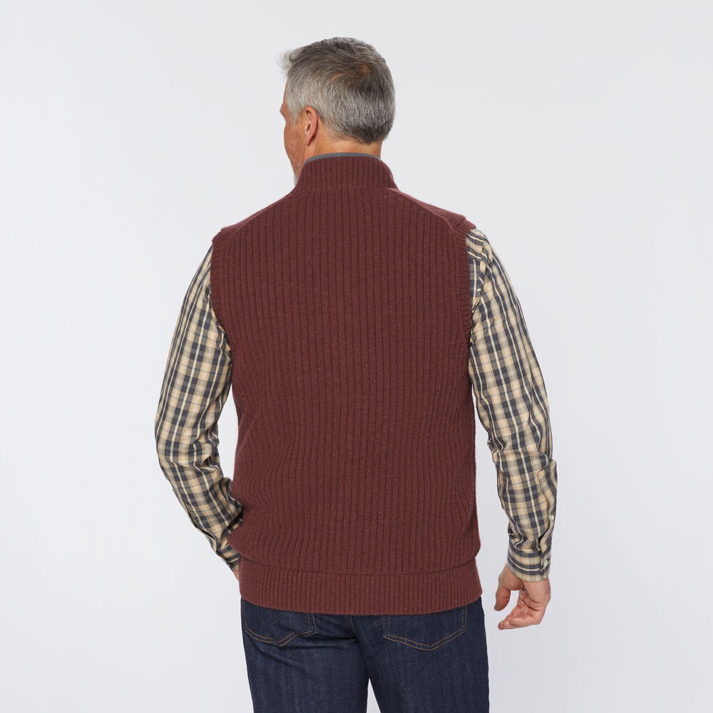 Men's Shetland Wool Windproof Full-Zip Sweater Vest | Duluth Trading ...