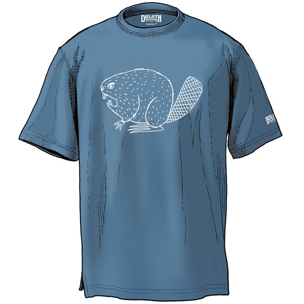 Men's Longtail T Angry Beaver Logo T-Shirt | Duluth Trading Company