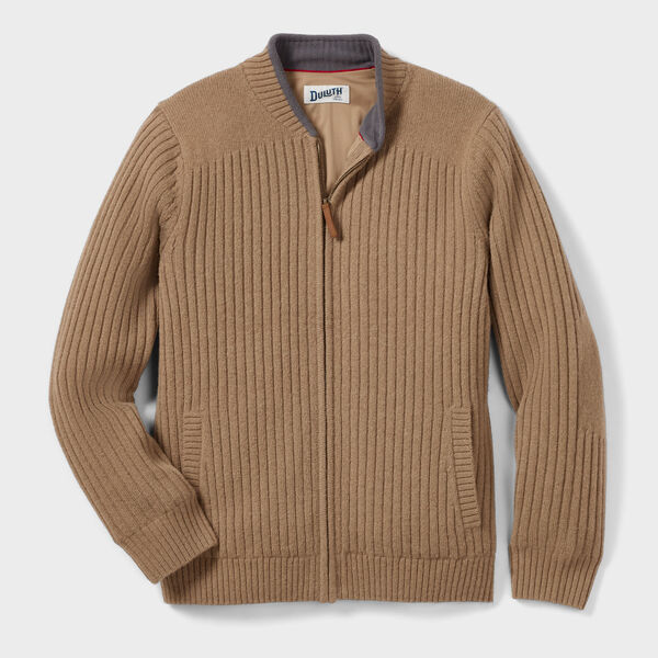 Shetland Wool Windproof Zip Sweater | Duluth Trading Company