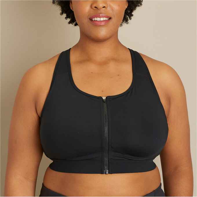 Women's Plus Hellrassiere Zip Front Work Bra | Duluth Trading Company