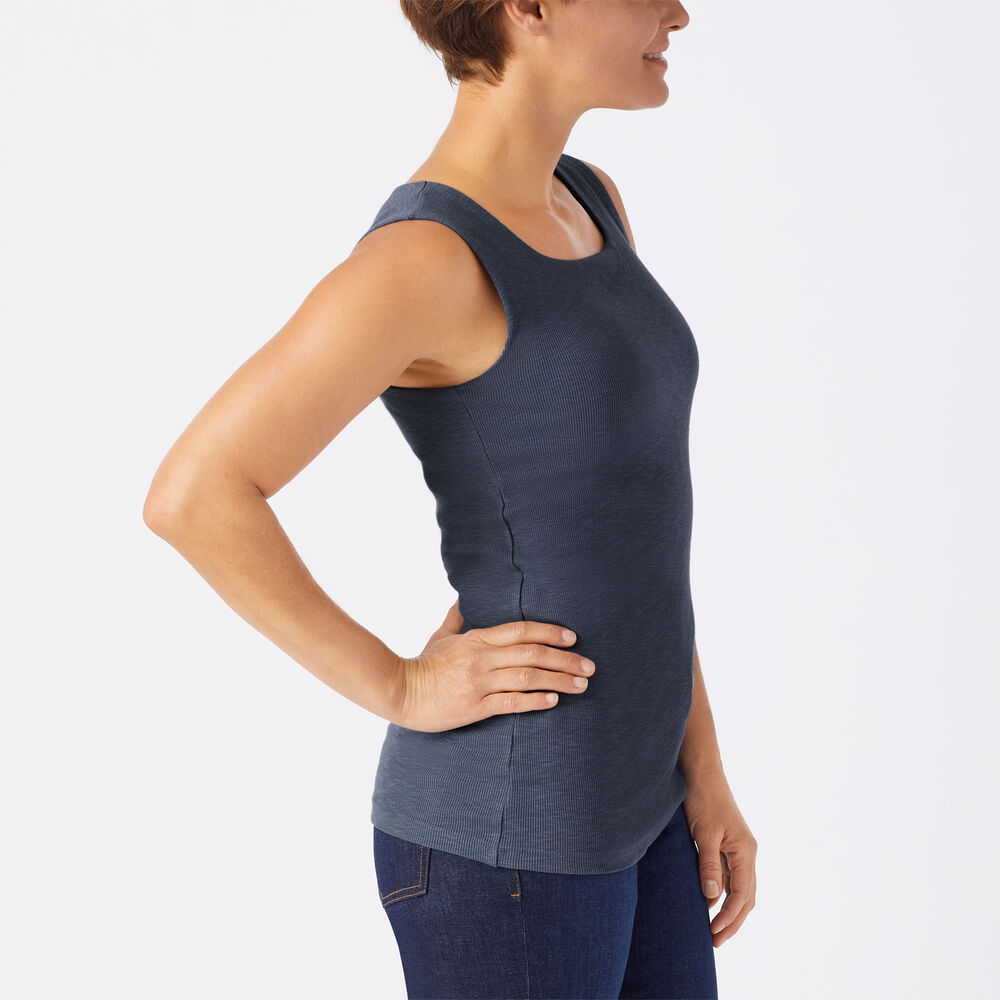 Women's Maker's Studio Rib Shelf Bra Tank | Duluth Trading Company