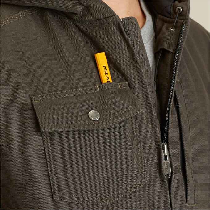 Men's Superior Fire Hose Hooded Work Coat | Duluth Trading Company