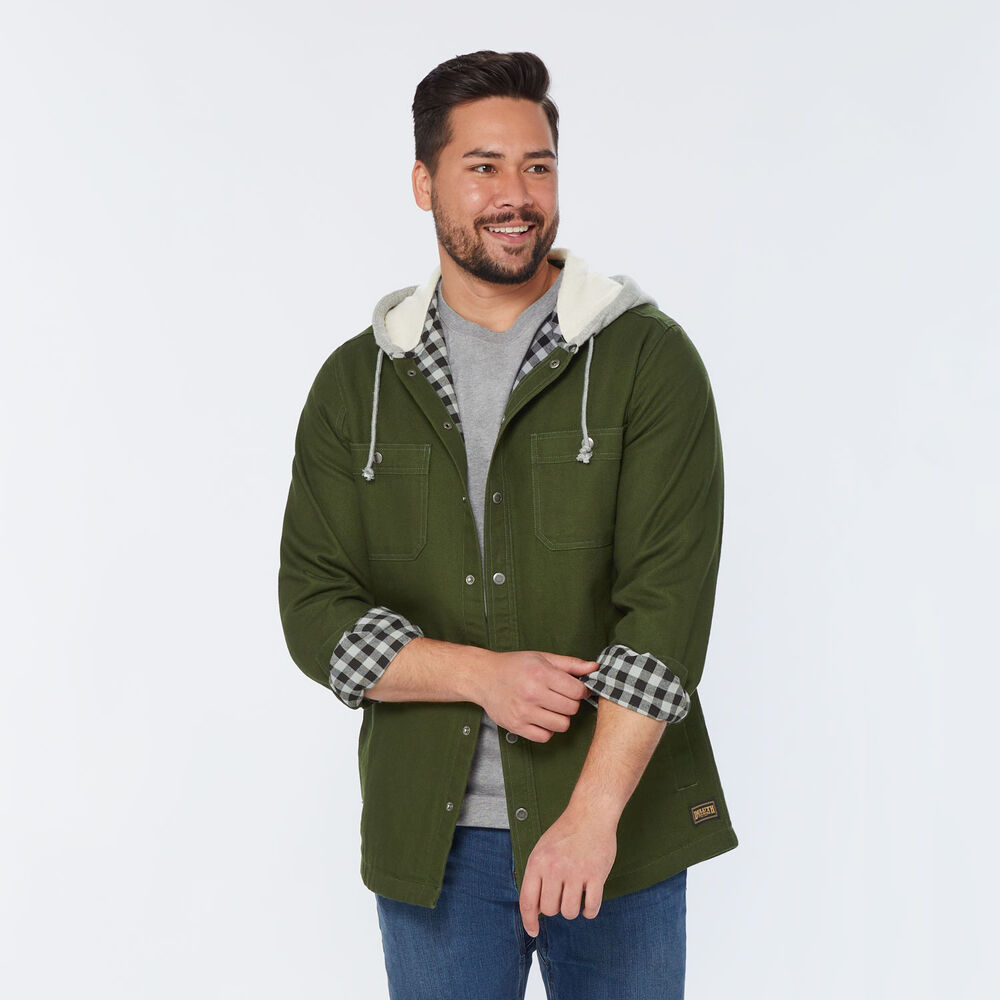 Men's Fire Hose Flannel-Lined Hooded Limber Jac | Duluth Trading Company