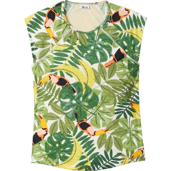 Women's Suit Up Swim Built-in Bra Cap Sleeve Top | Duluth Trading Company