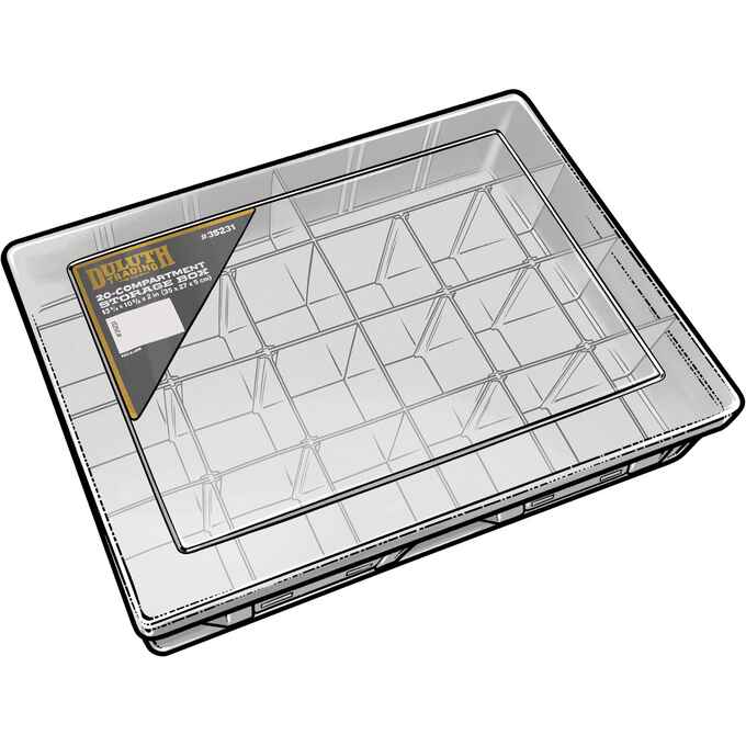 20-Compartment Storage Box | Duluth Trading Company
