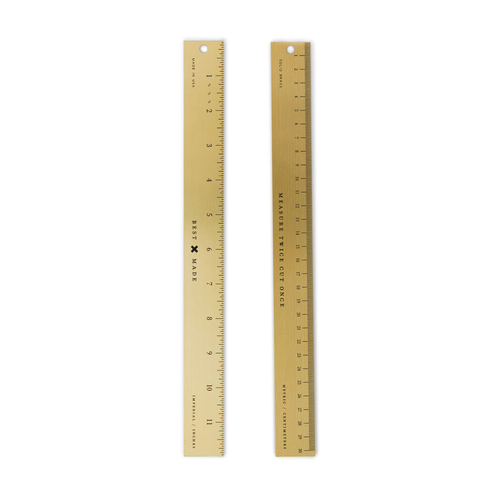 Best Made Brass 12" Ruler | Duluth Trading Company