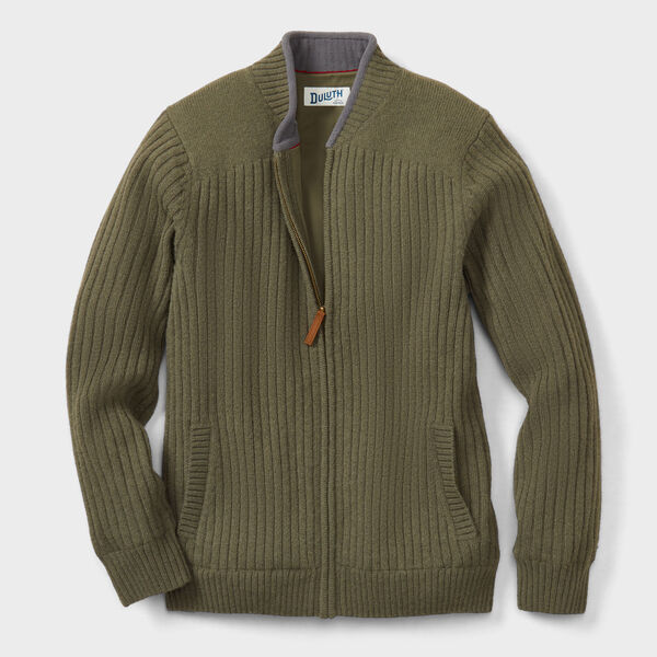 Shetland Wool Windproof Zip Sweater | Duluth Trading Company