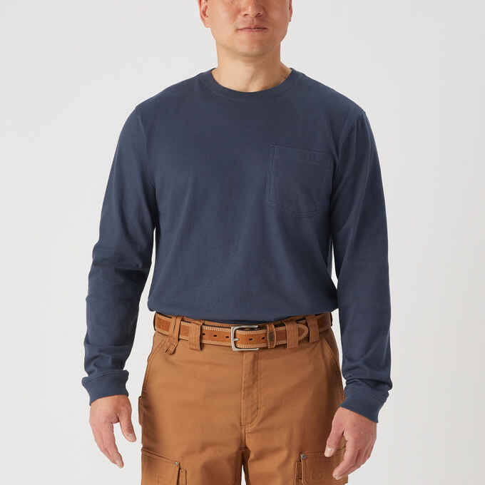 Men's Longtail T Standard Fit Long Sleeve Shirt With Pocket | Duluth ...