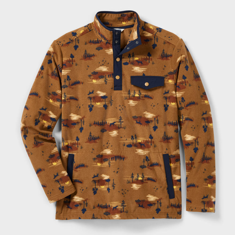 Doubleback Fleece Button Mock Pullover | Duluth Trading Company