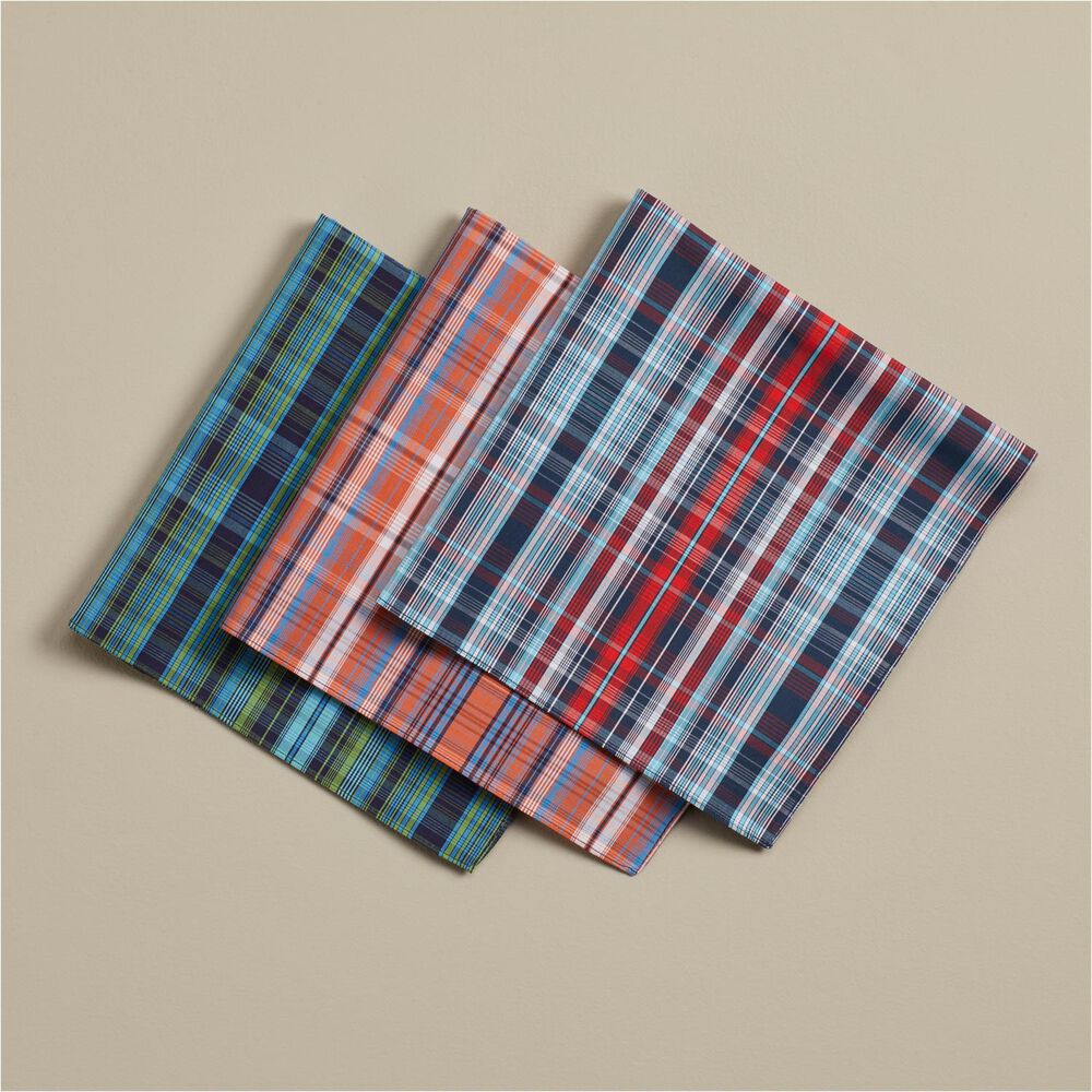 Men's Plaid Cotton Hankies 3-Pack | Duluth Trading Company