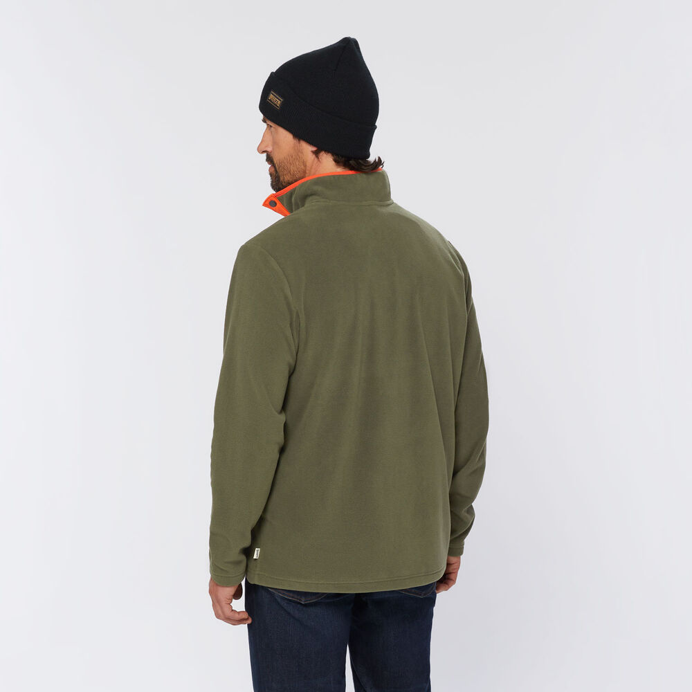 Doubleback Fleece Button Mock Pullover | Duluth Trading Company