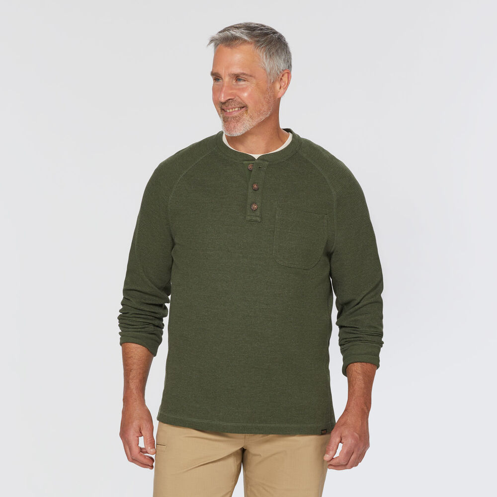 Men's Burly Thermal Standard Fit Henley | Duluth Trading Company