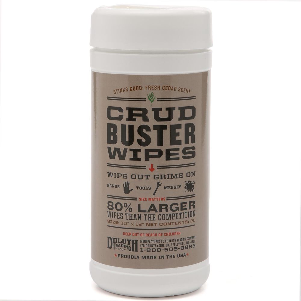 Waterless Crud Buster Wipes | Duluth Trading Company