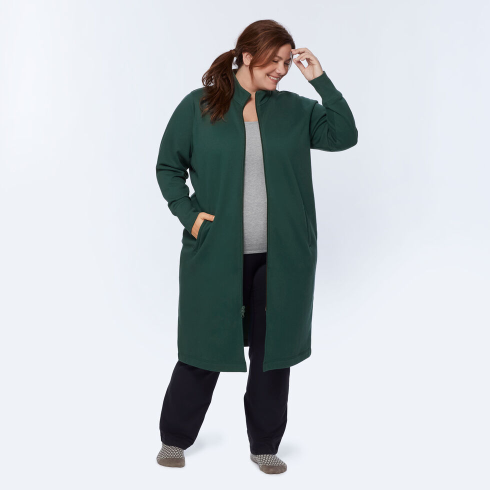 Women's Plus Souped-Up Fleece Zip Up Robe | Duluth Trading Company