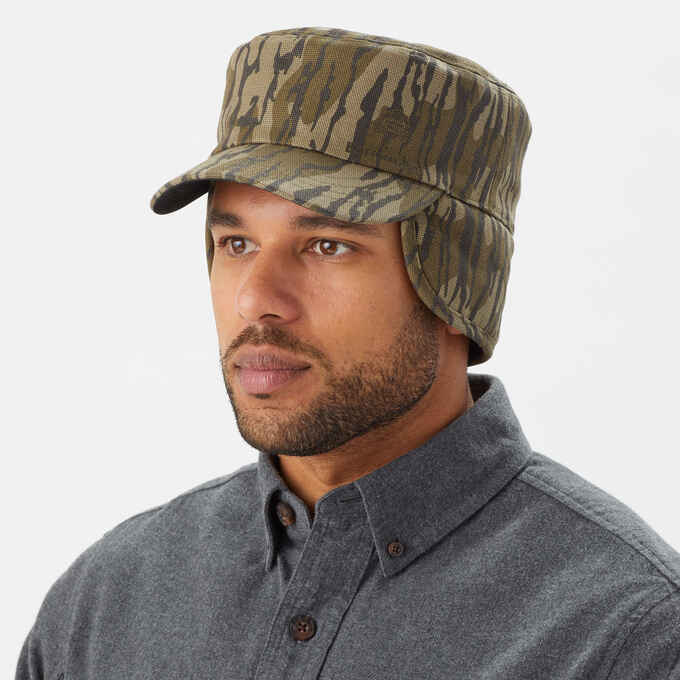 Men’s Superior Fire Hose Mossy Oak Earflap Hat | Duluth Trading Company