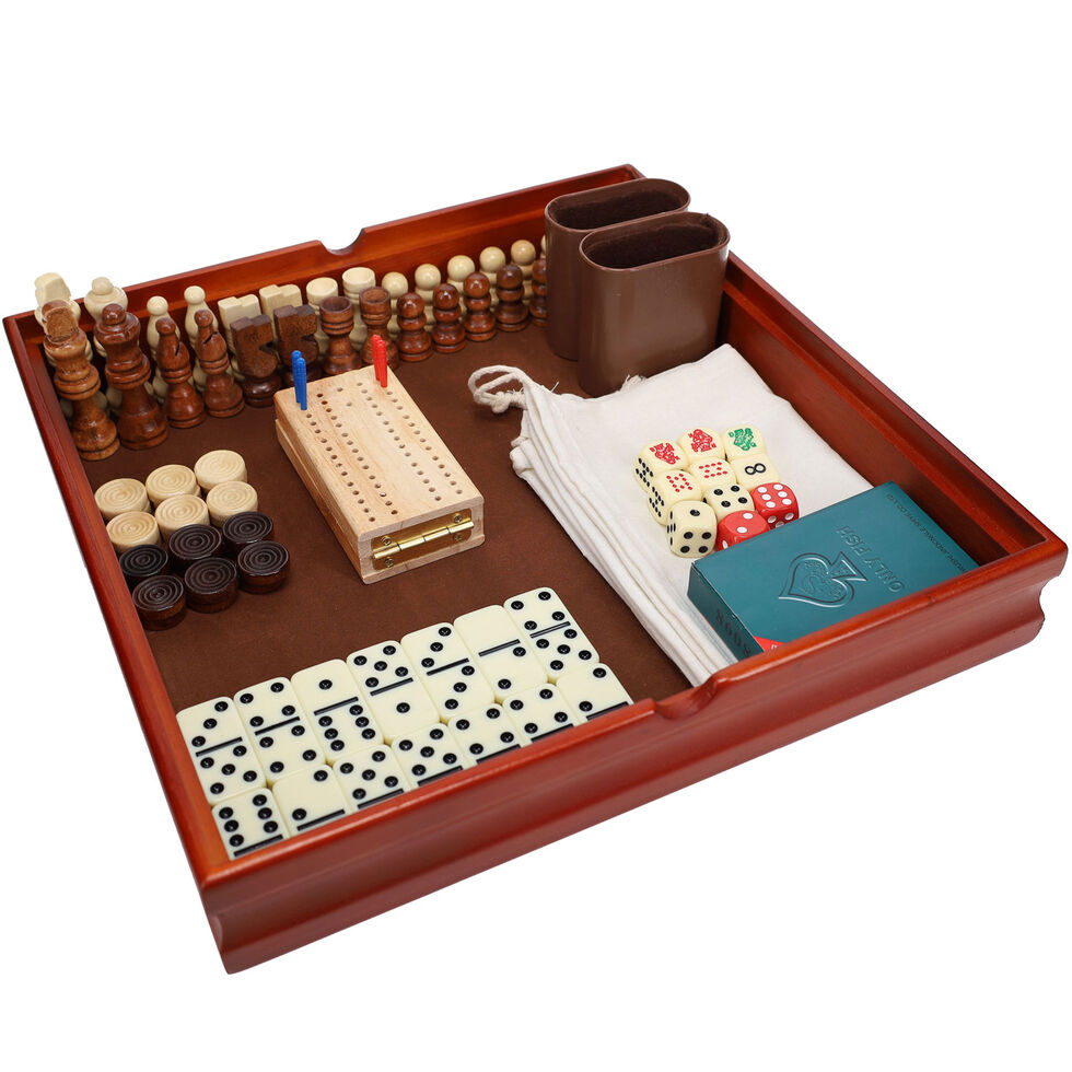 7-in-1 Wooden Game Set | Duluth Trading Company