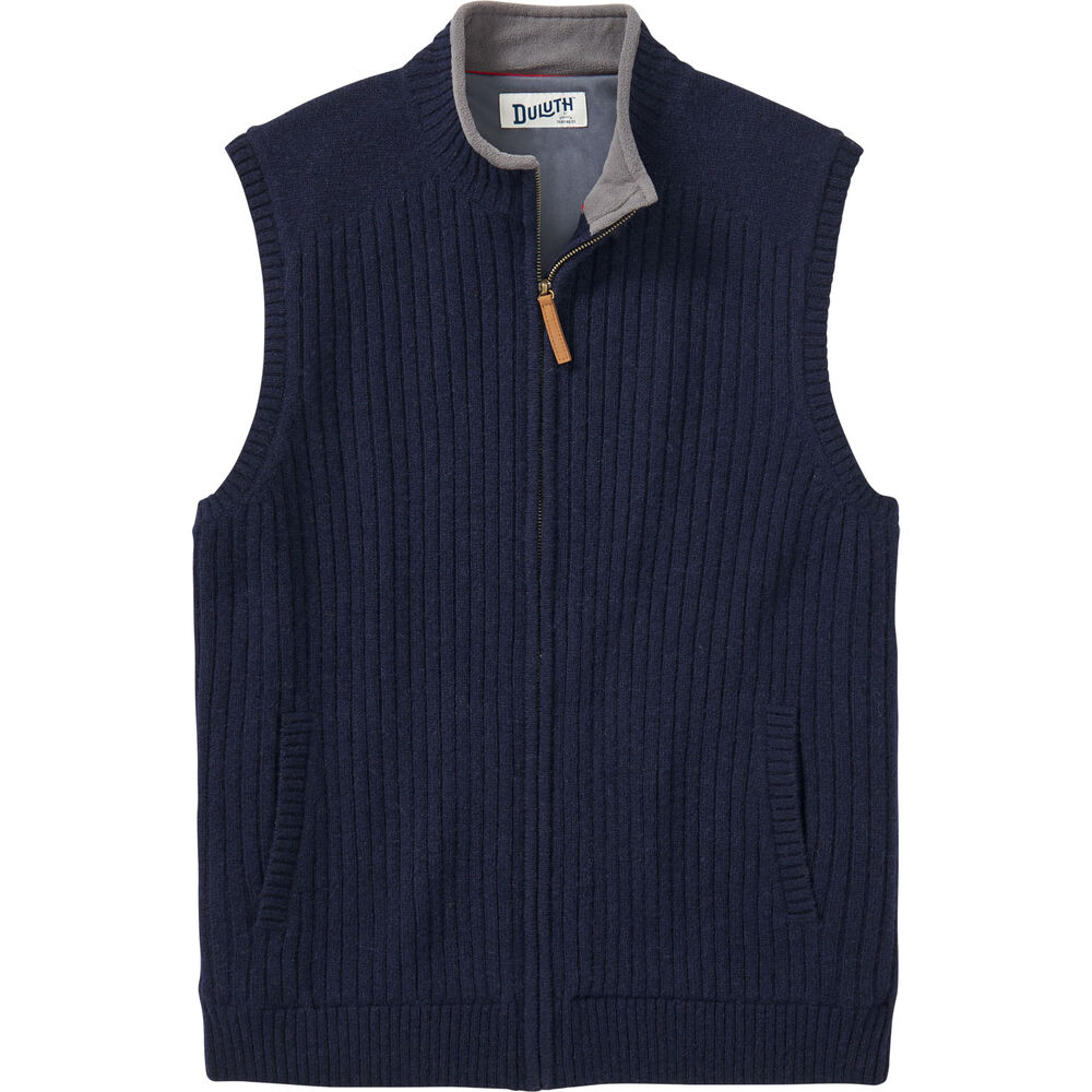 Men's Shetland Wool Windproof Full-Zip Sweater Vest | Duluth Trading ...