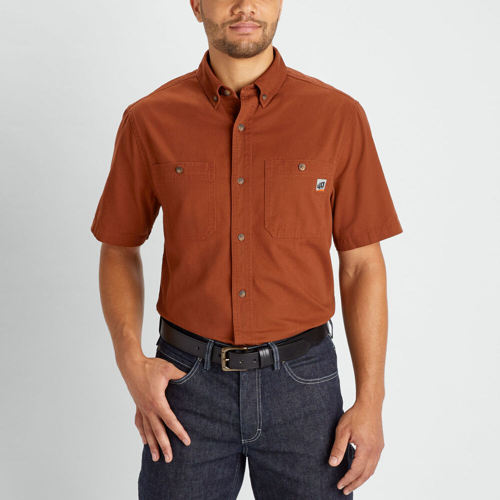 Men's 40 Grit Standard Fit Short Sleeve Work Shirt | Duluth Trading Company