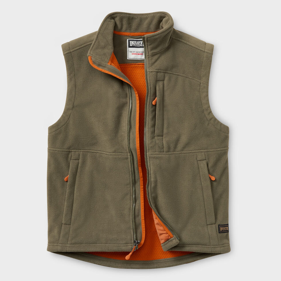 Men's Shoreman's Fleece Gridlock Vest | Duluth Trading Company