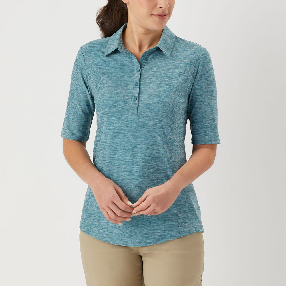 Women’s Armachillo Polo Elbow Sleeve Shirt | Duluth Trading Company