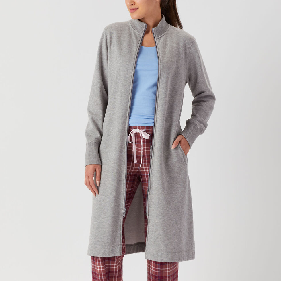 Women's Souped-Up Fleece Zip Up Robe | Duluth Trading Company