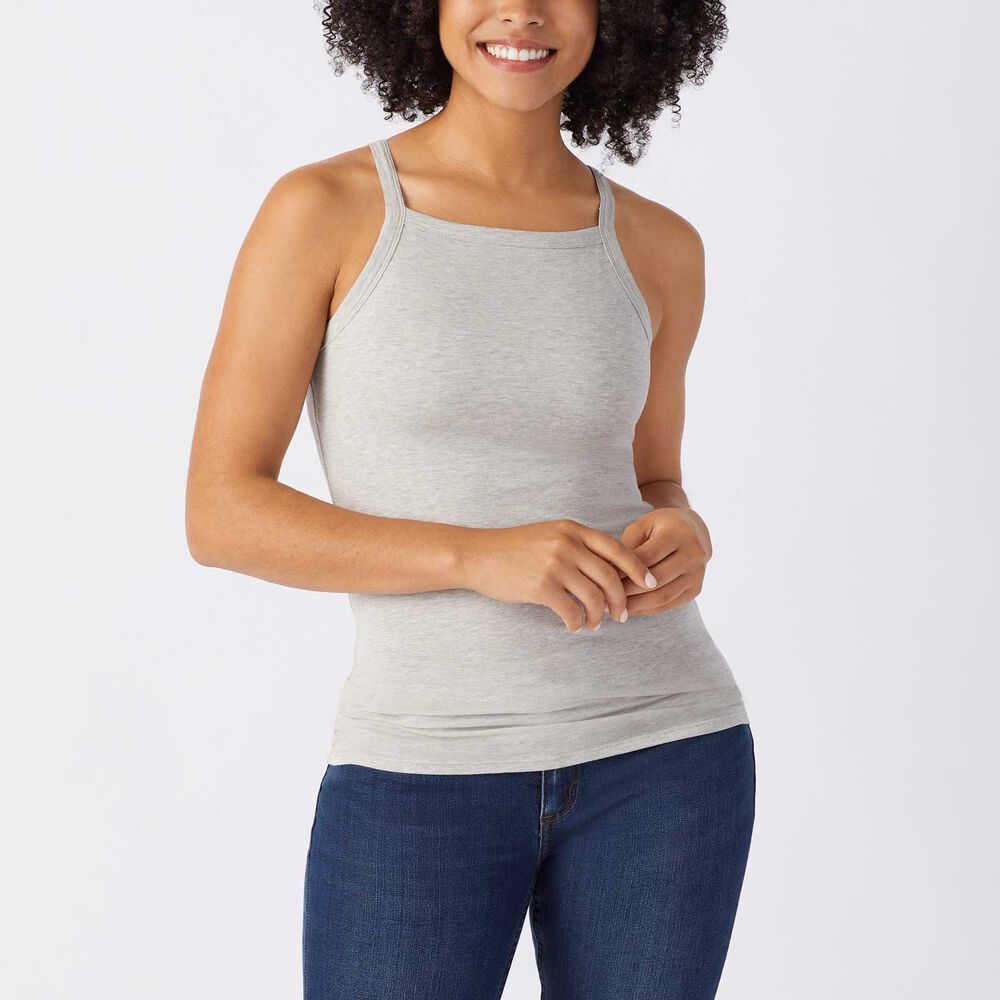 Women's No-Yank High Square Neck Shelf Bra Tank | Duluth Trading Company