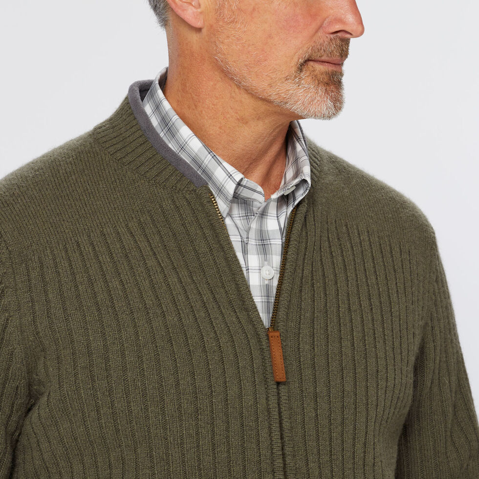 Shetland Wool Windproof Zip Sweater | Duluth Trading Company