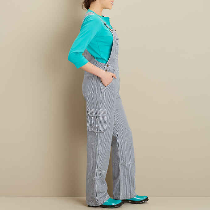 Women's Railroad Striped Overalls | Duluth Trading Company
