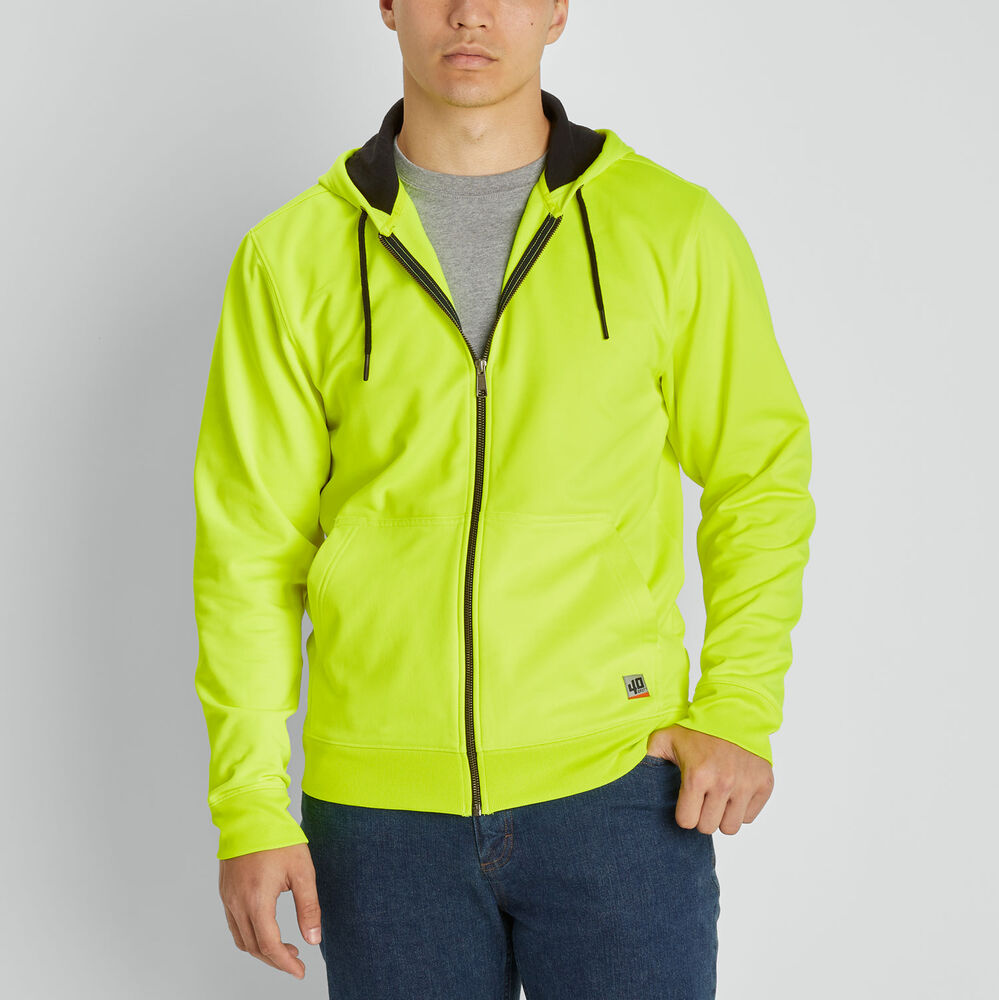 Men's 40 Grit Hi-Vis Full Zip Hoodie | Duluth Trading Company