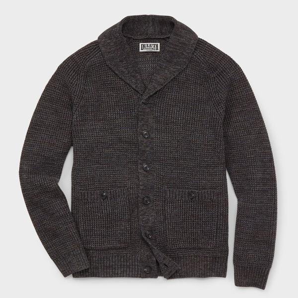 Men’s Burly Retirement Shawl Collar Waffle Cardigan | Duluth Trading ...
