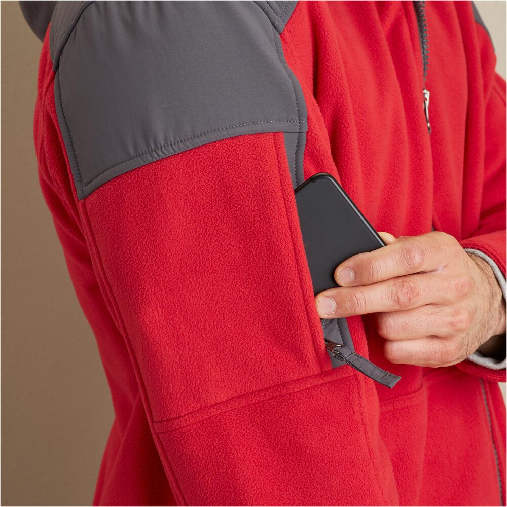 Men's Shoreman's Fleece GridLock Hooded Jacket | Duluth Trading Company