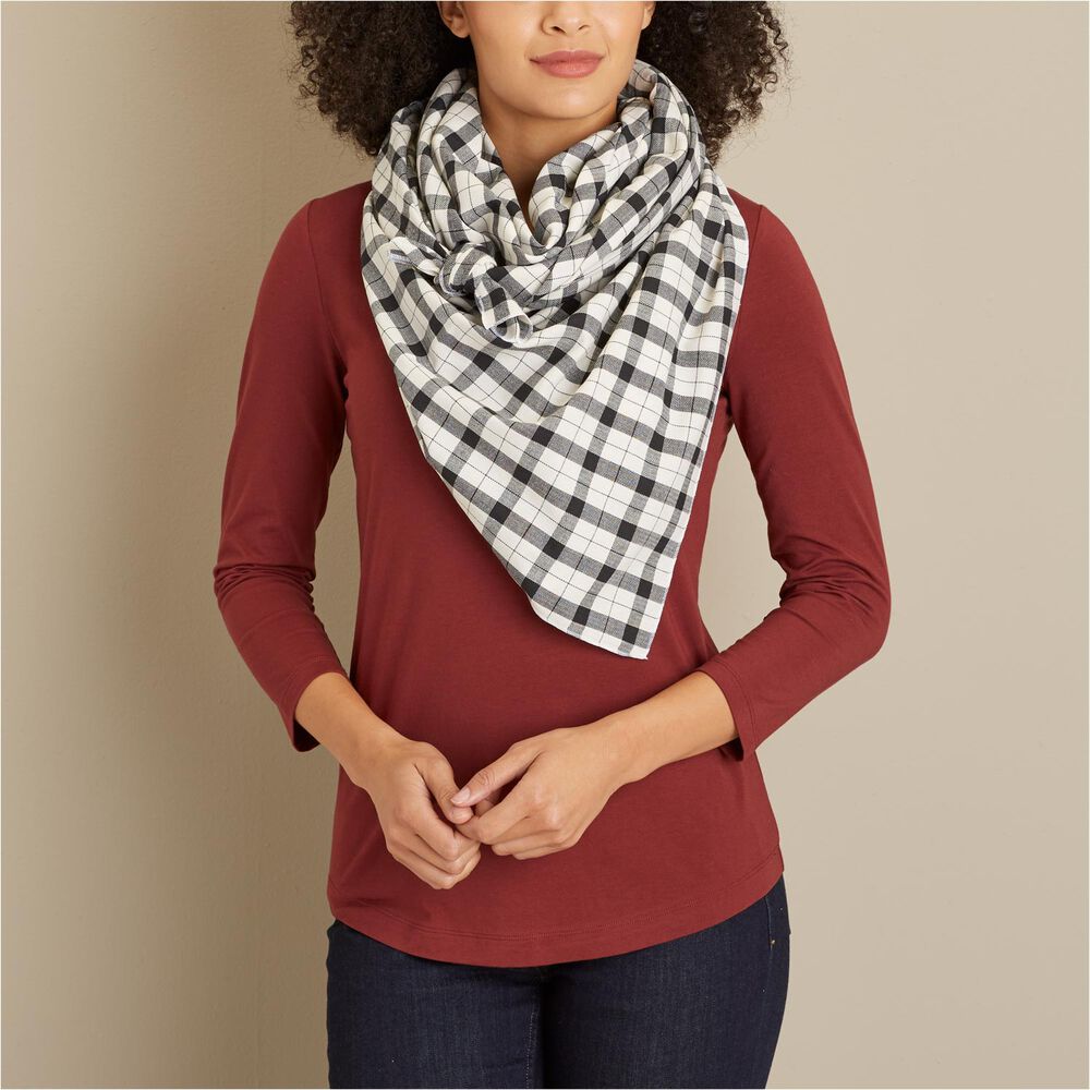 Women's Crosscut Flannel Scarf | Duluth Trading Company