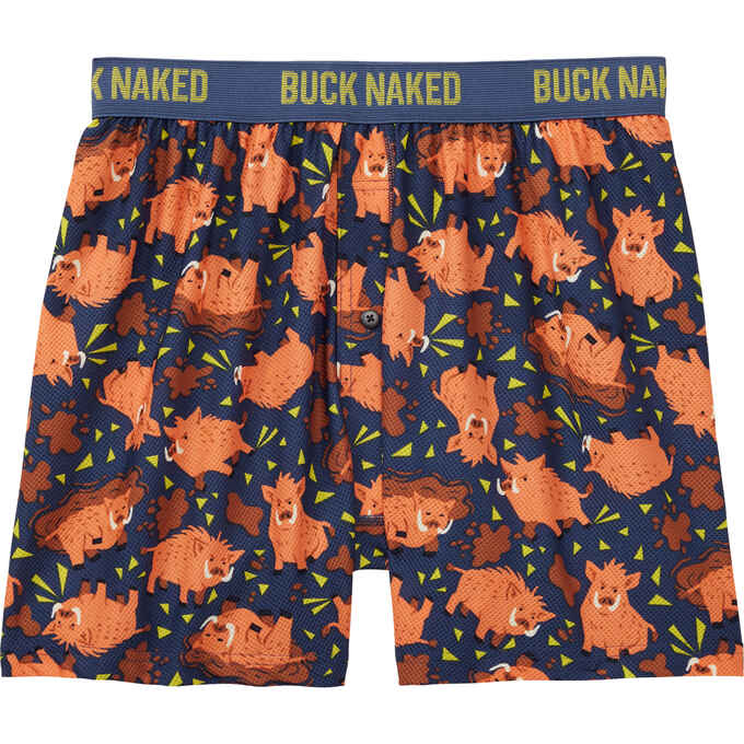 Men's Go Buck Naked Pattern Boxers | Duluth Trading Company