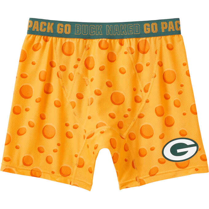 Men’s Packers Buck Naked Pattern Boxer Briefs | Duluth Trading Company