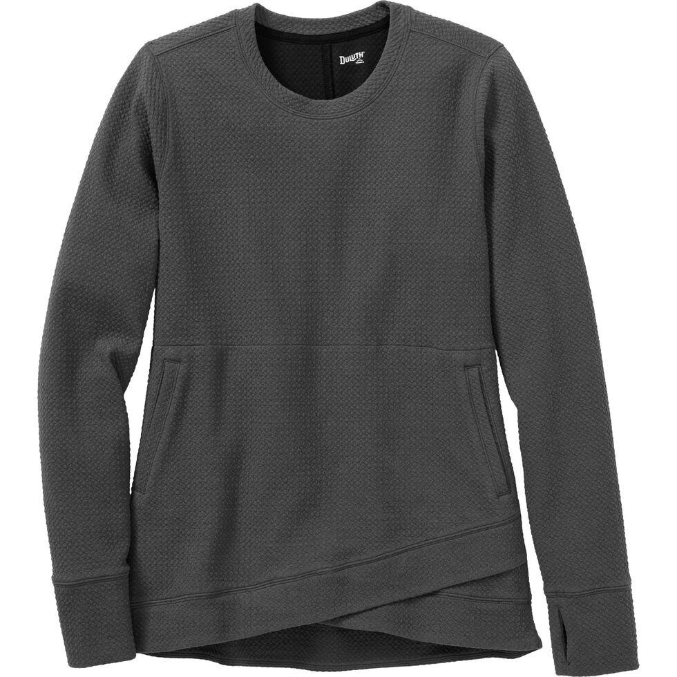 Women's Textured Jacquard Sweatshirt | Duluth Trading Company