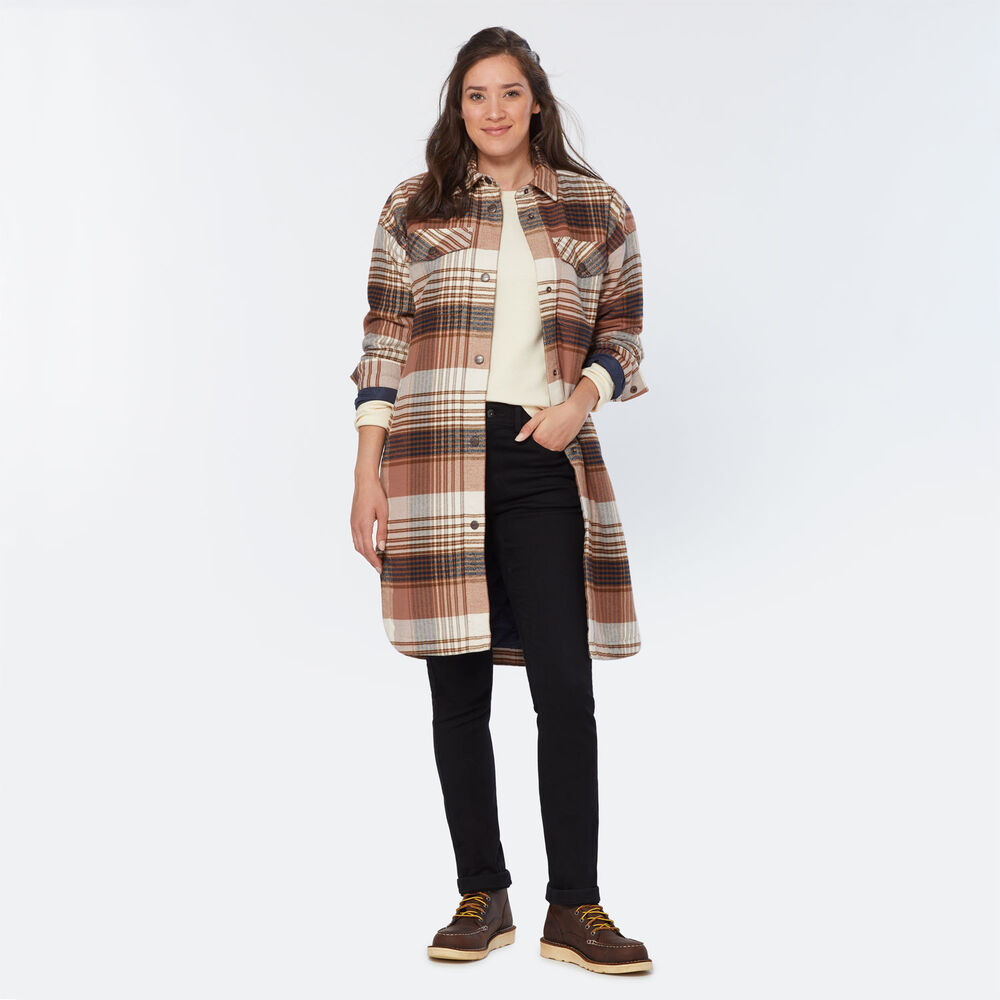 Women's Folklore Flannel Insulated Duster | Duluth Trading Company