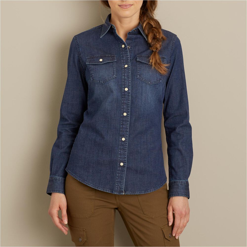 Women's DuluthFlex Denim Shirt | Duluth Trading Company