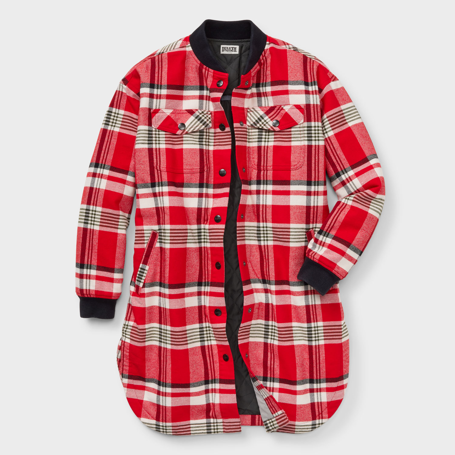 Women's Folklore Flannel Insulated Duster | Duluth Trading Company