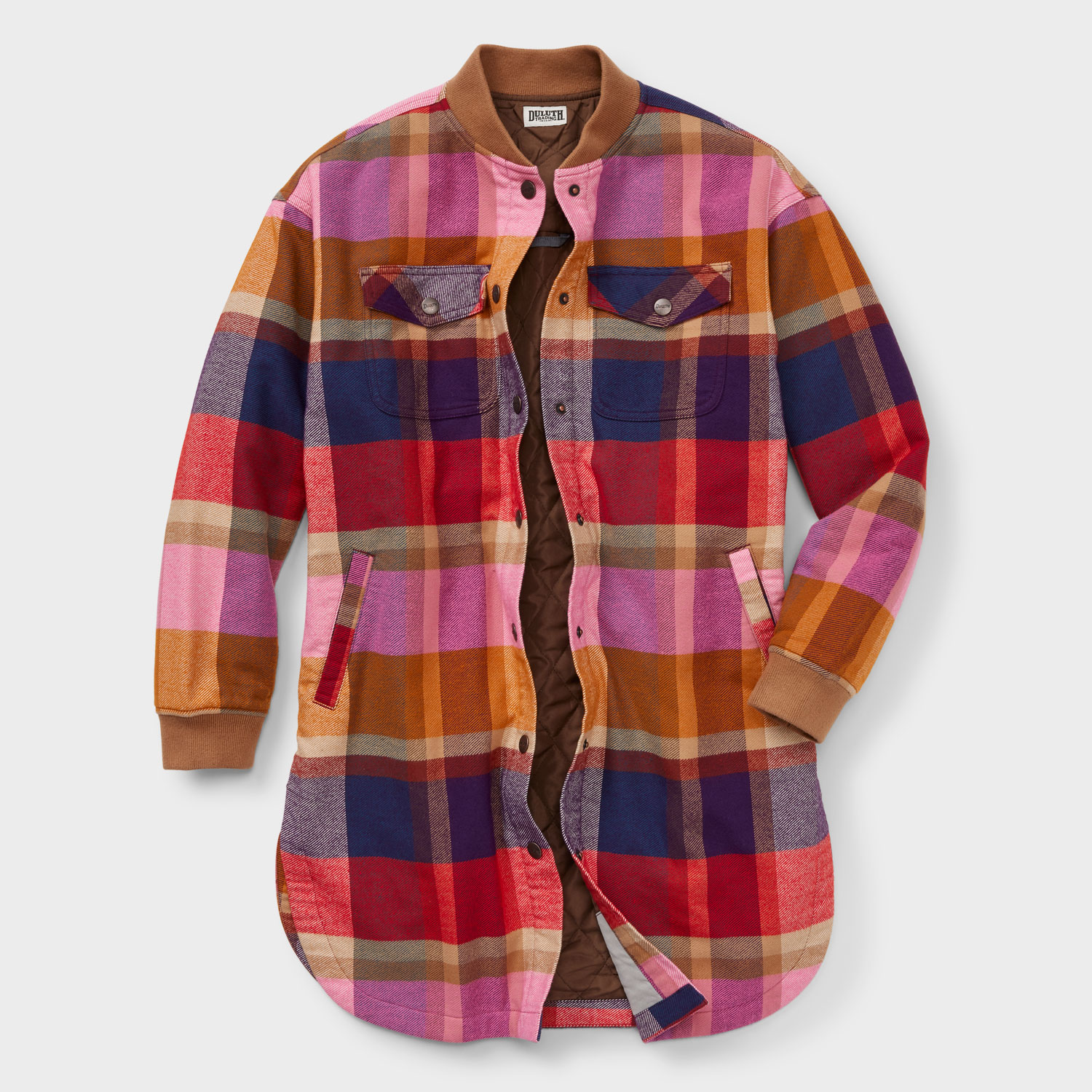 Women's Folklore Flannel Insulated Duster | Duluth Trading Company
