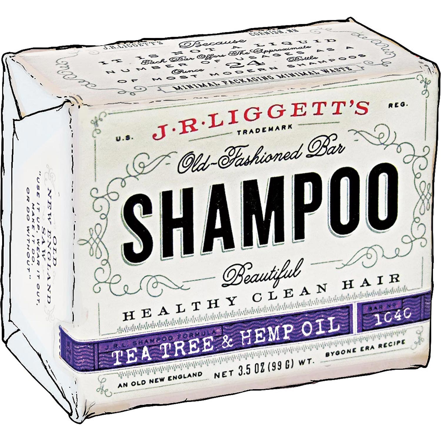 J.R. Liggett's Tea Tree and Hemp Bar Shampoo | Duluth Trading Company