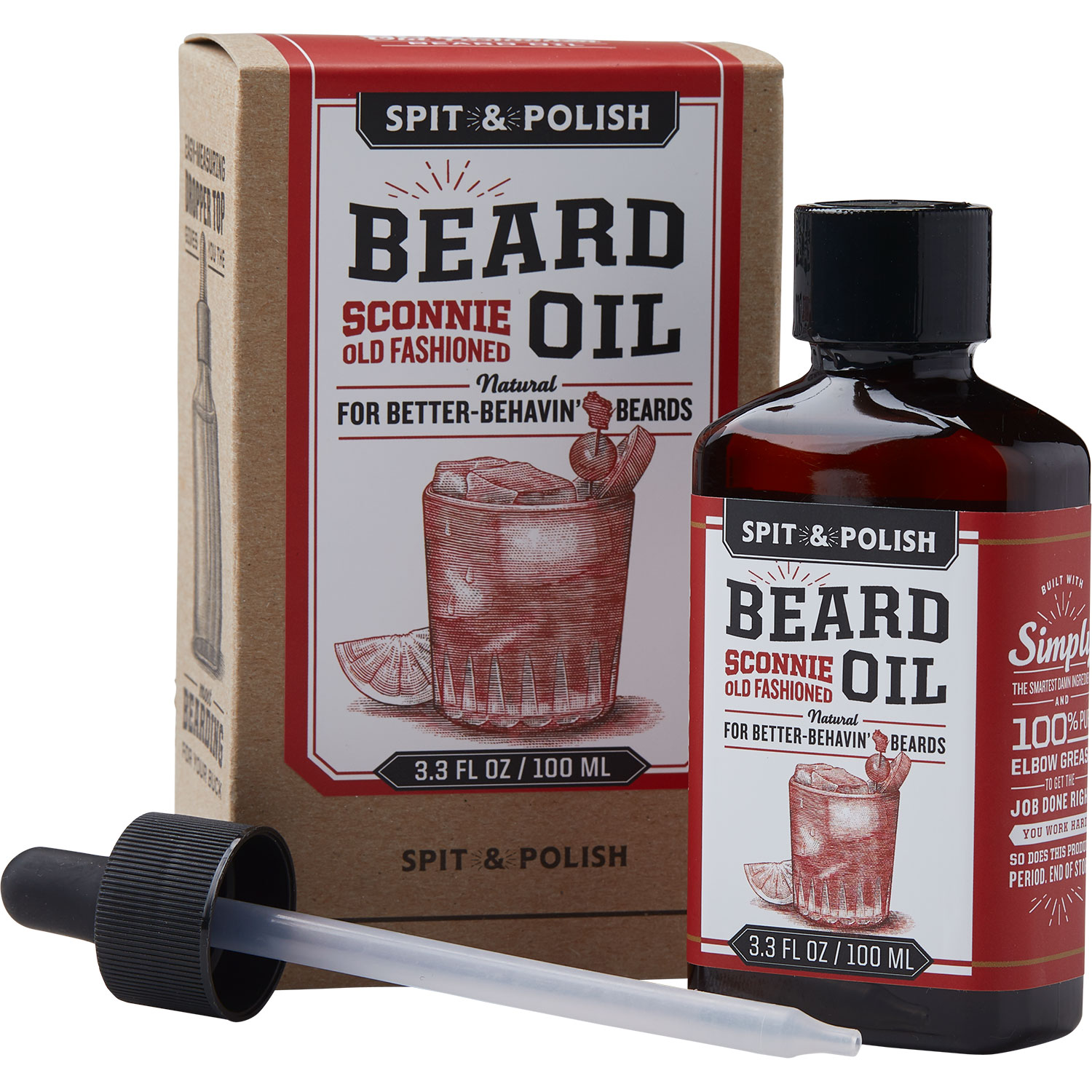 Spit & Polish Sconny Old Fashioned Beard Oil | Duluth Trading Company
