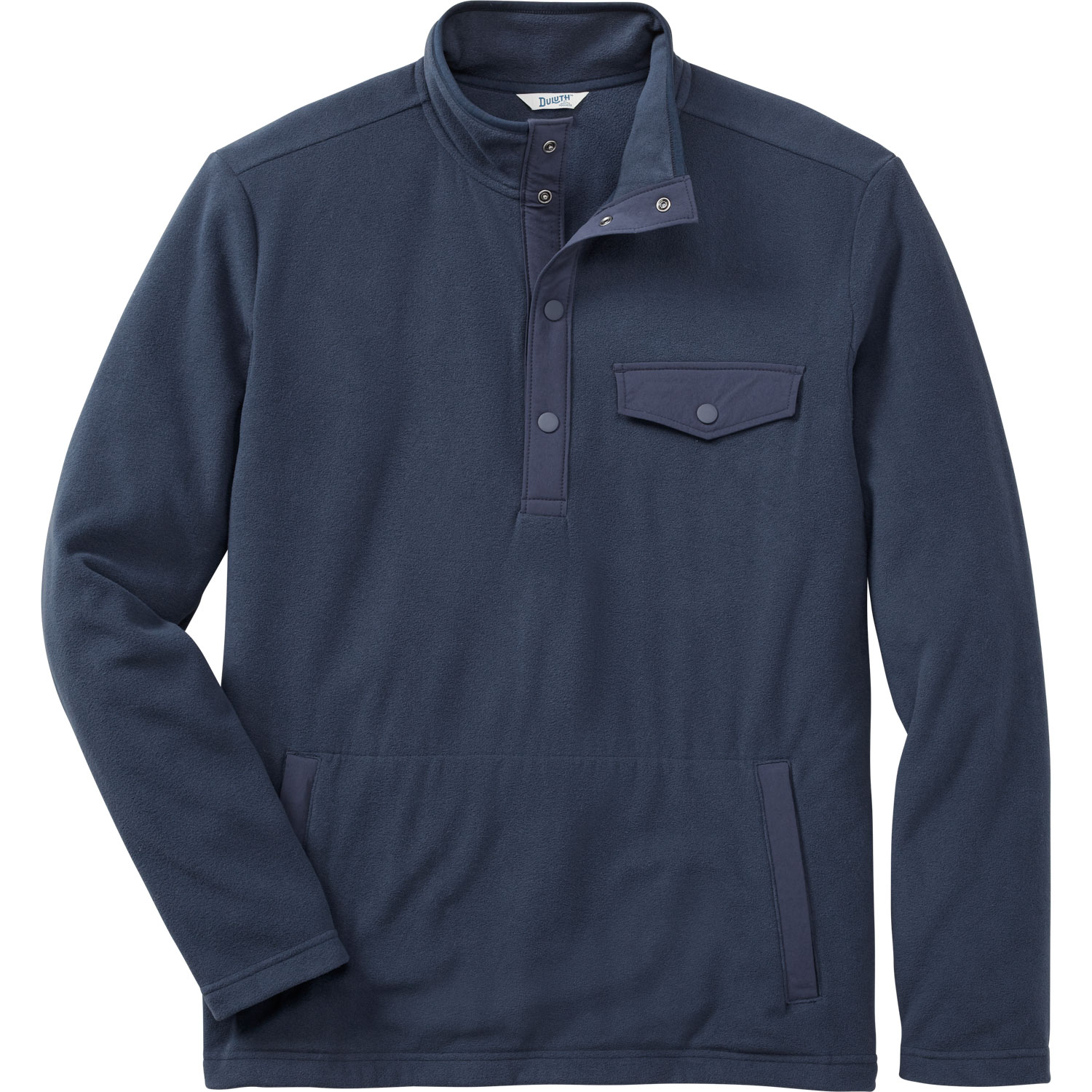 Doubleback Fleece Button Mock Pullover | Duluth Trading Company