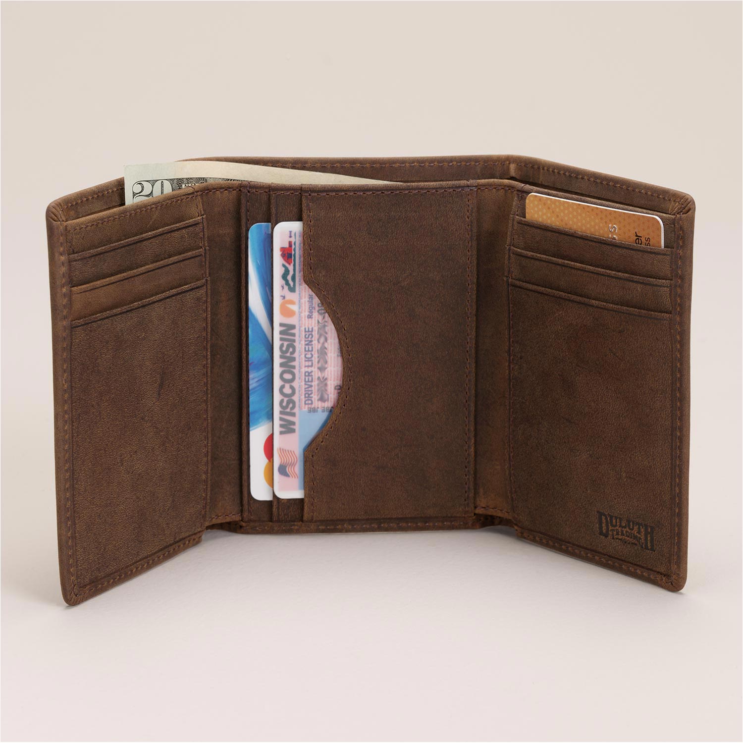Working Man's Leather Tri-Fold Wallet | Duluth Trading Company