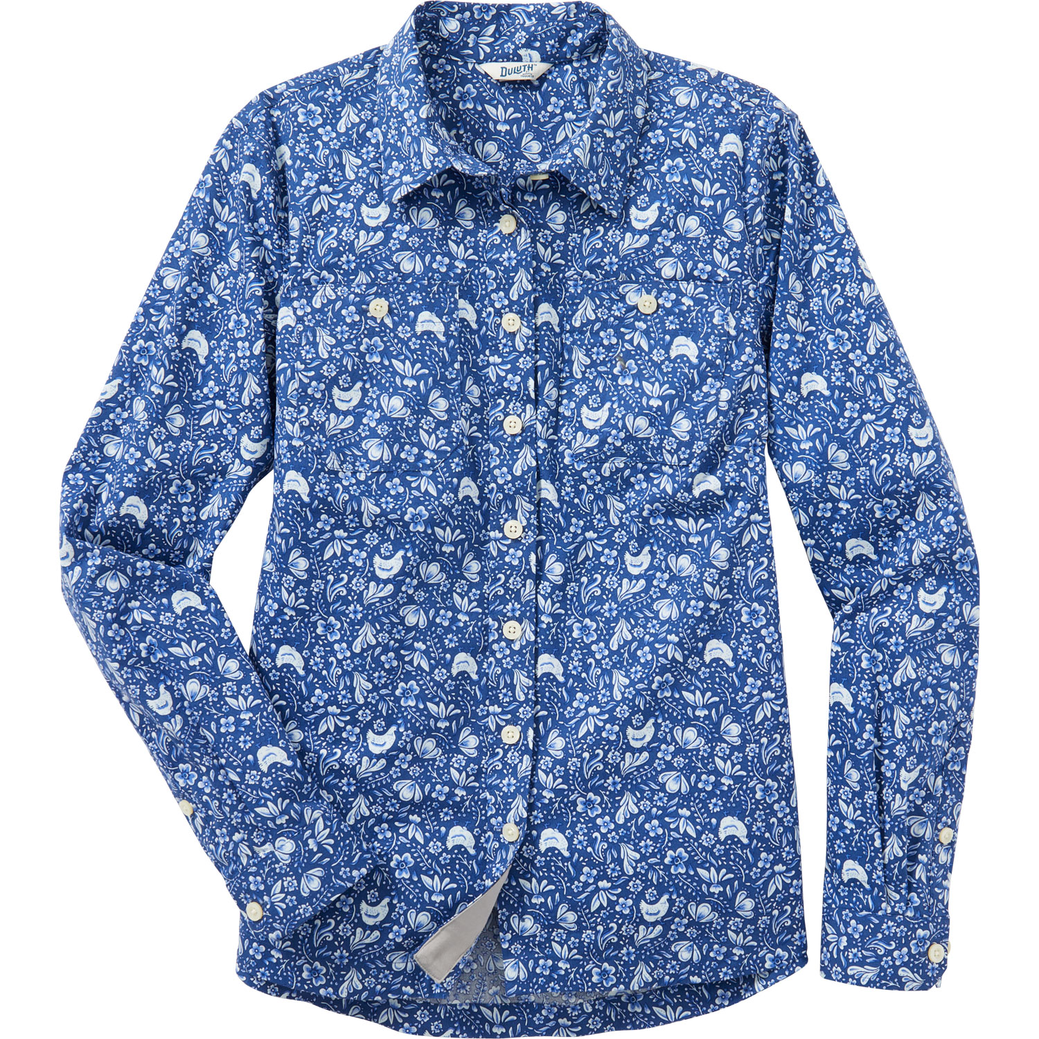 Women's Printmaker Cotton Poplin Long Sleeve Shirt | Duluth Trading Company