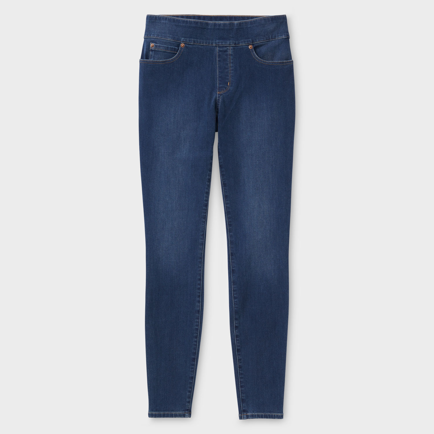 Women's Jean-Netics High Rise 5 Pocket Skinny Jeans | Duluth Trading ...