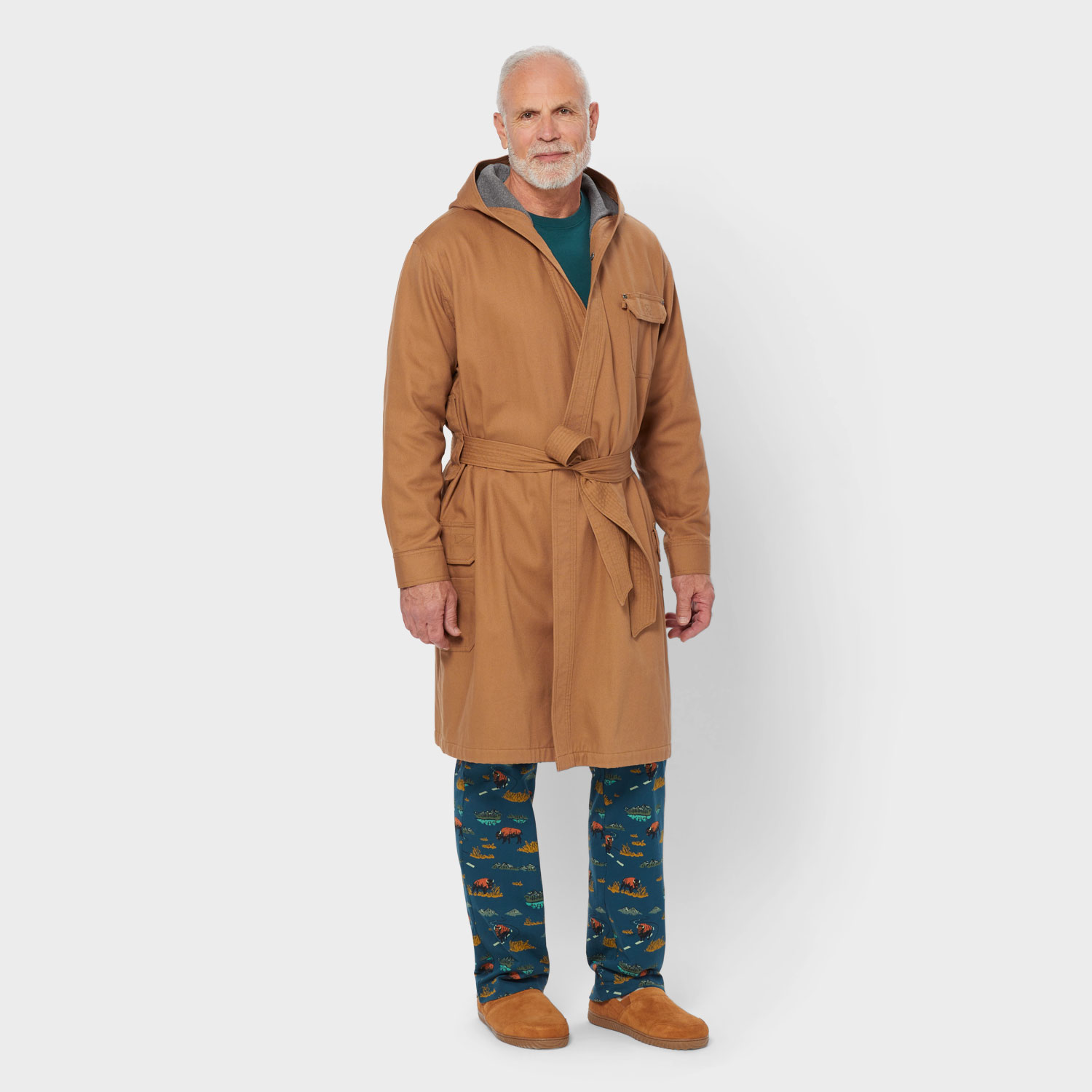 Men's Fire Hose Fleece-Lined Robe | Duluth Trading Company