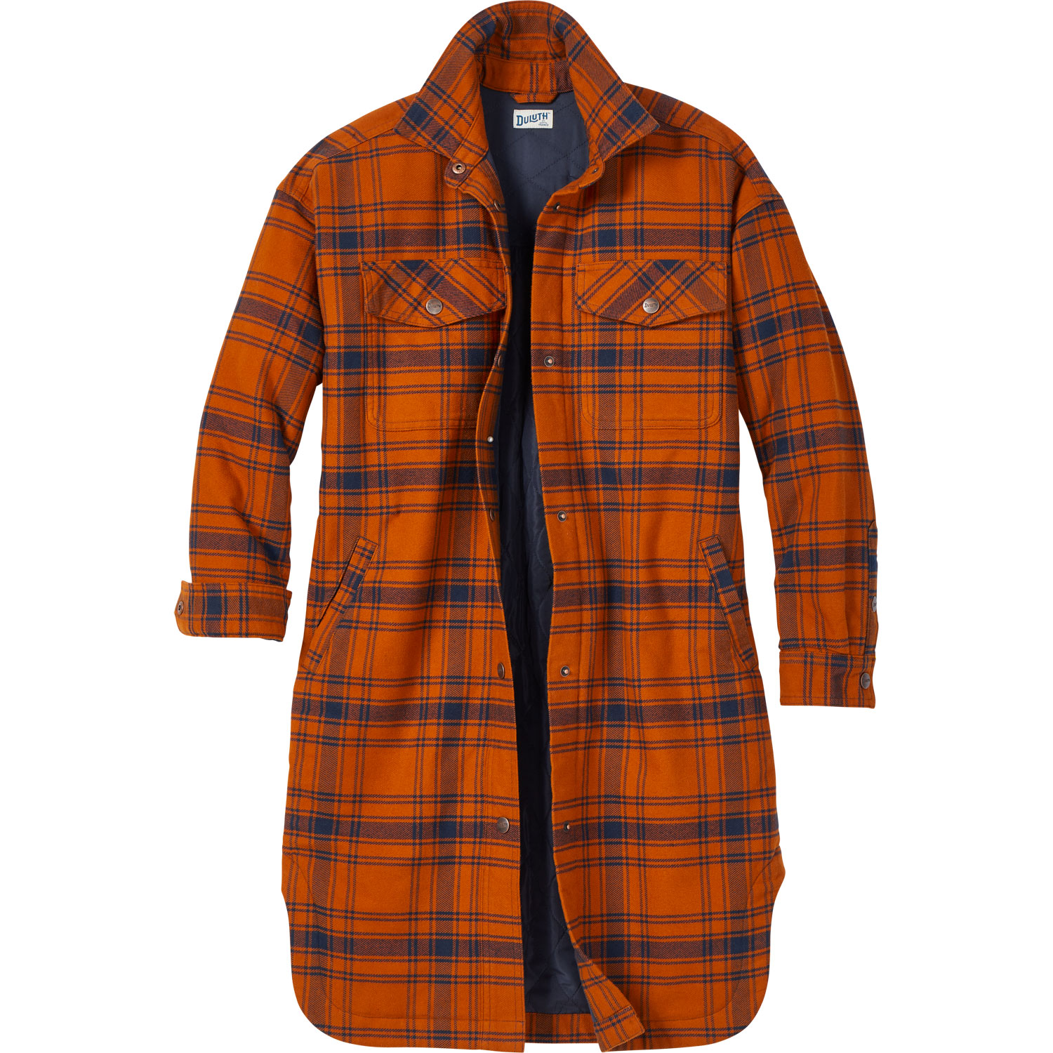 Women's Folklore Flannel Insulated Duster | Duluth Trading Company