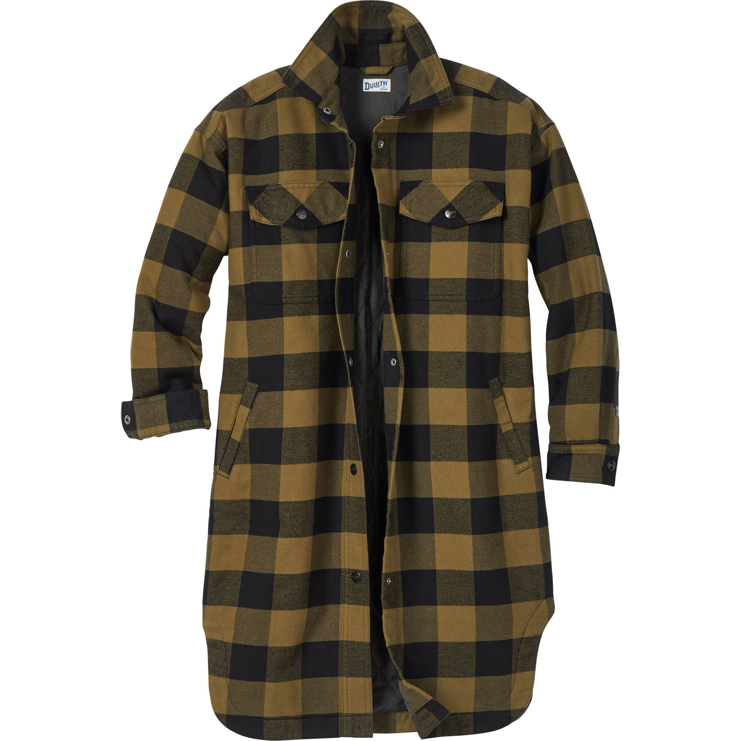 Women's Folklore Flannel Insulated Duster | Duluth Trading Company