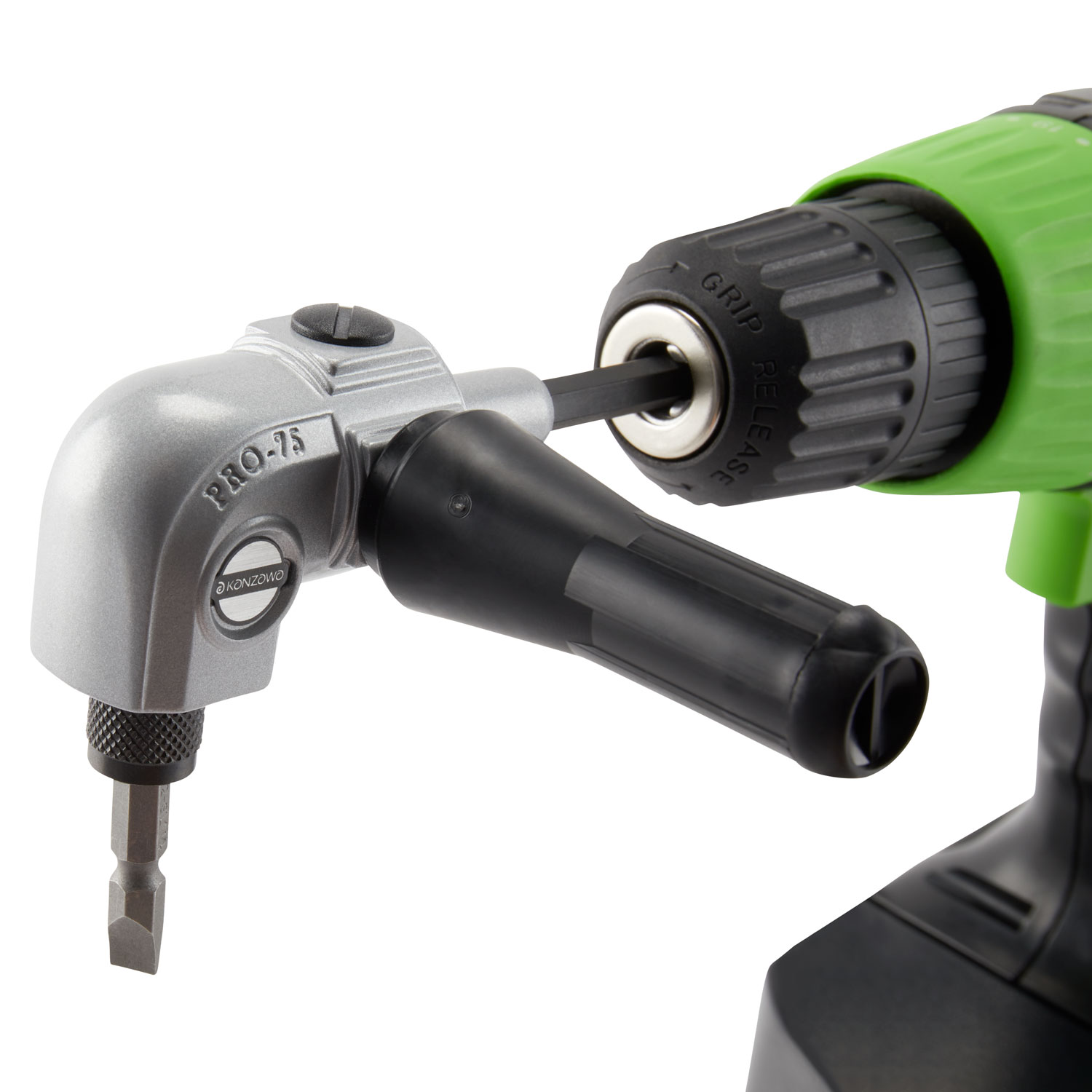 L-Shaped Driver Angled Drill Attachment | Duluth Trading Company