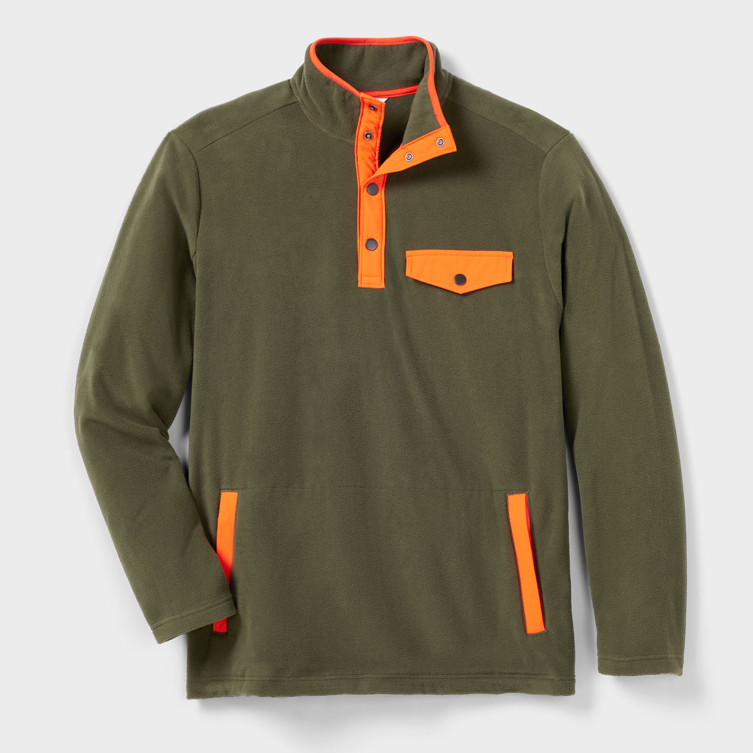 Doubleback Fleece Button Mock Pullover | Duluth Trading Company